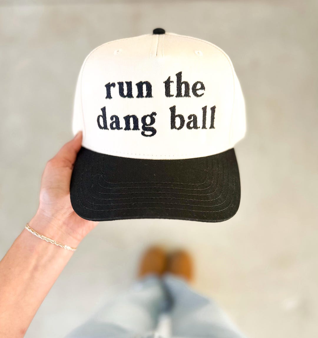 Run the Dang Ball Embroidered Cap | Gameday Hat | Football Mom ...
