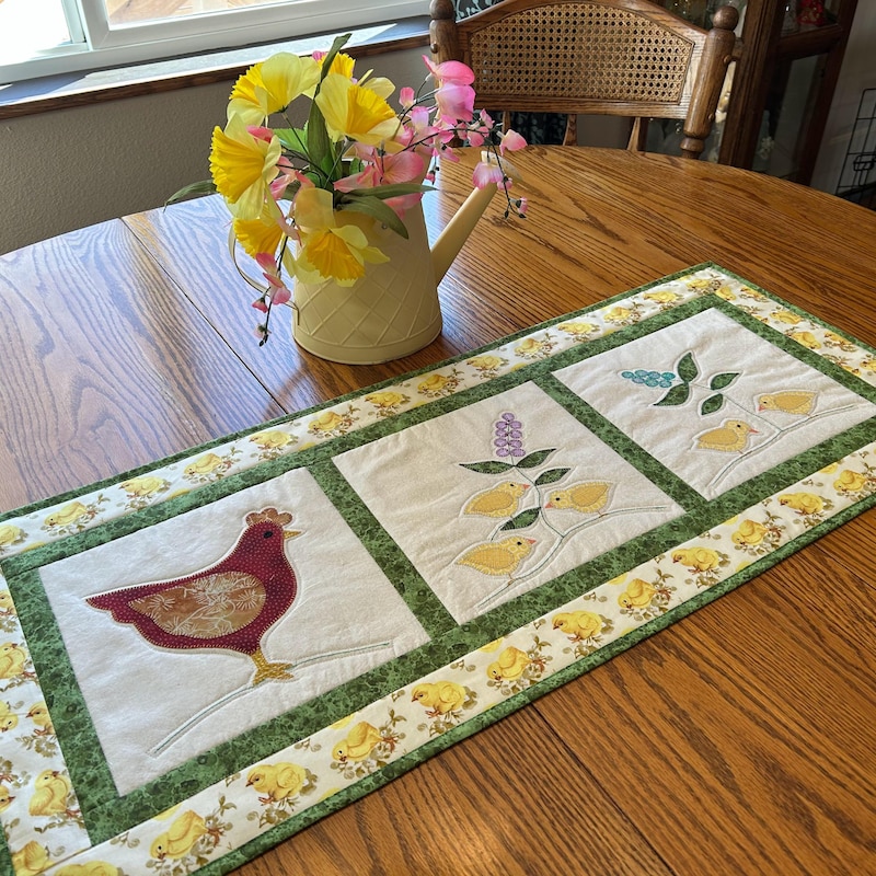 Chicken Table Runner Pattern - Etsy