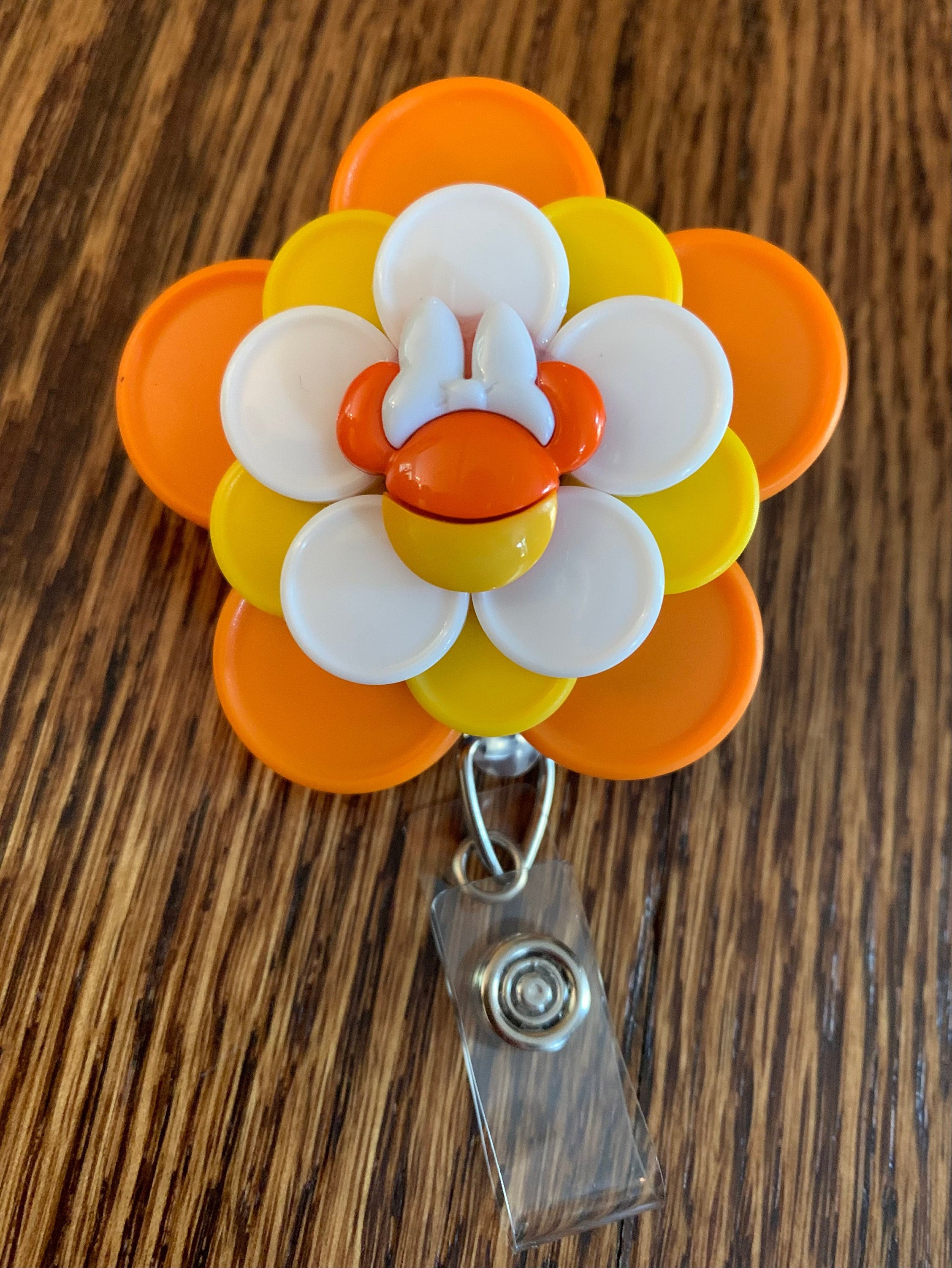 Disney Minnie Mickey Candy Corn Medicine Vial Cap Badge Reel - Etsy