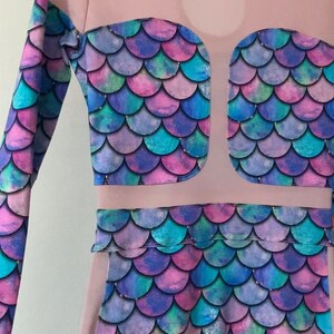 Mermaid Cotton Costume, Leotard, Catsuit, Jumpsuit, Unitard, Romper for ...