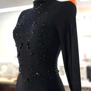 Sparkling Catsuit With Sew on Big Rhinestones - Etsy