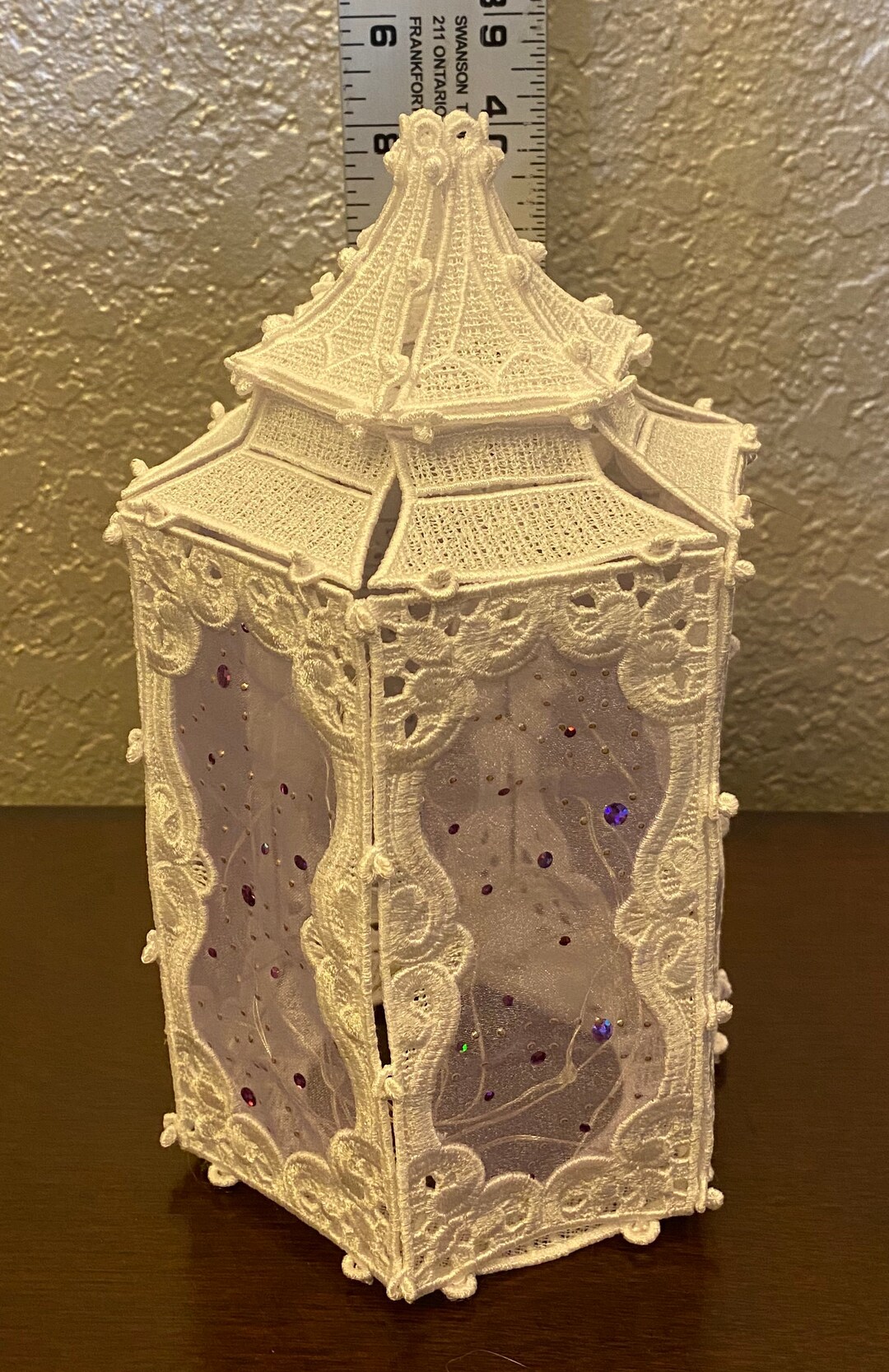 Lace Lantern With Fairy Lights and Wire for Hanging - Etsy
