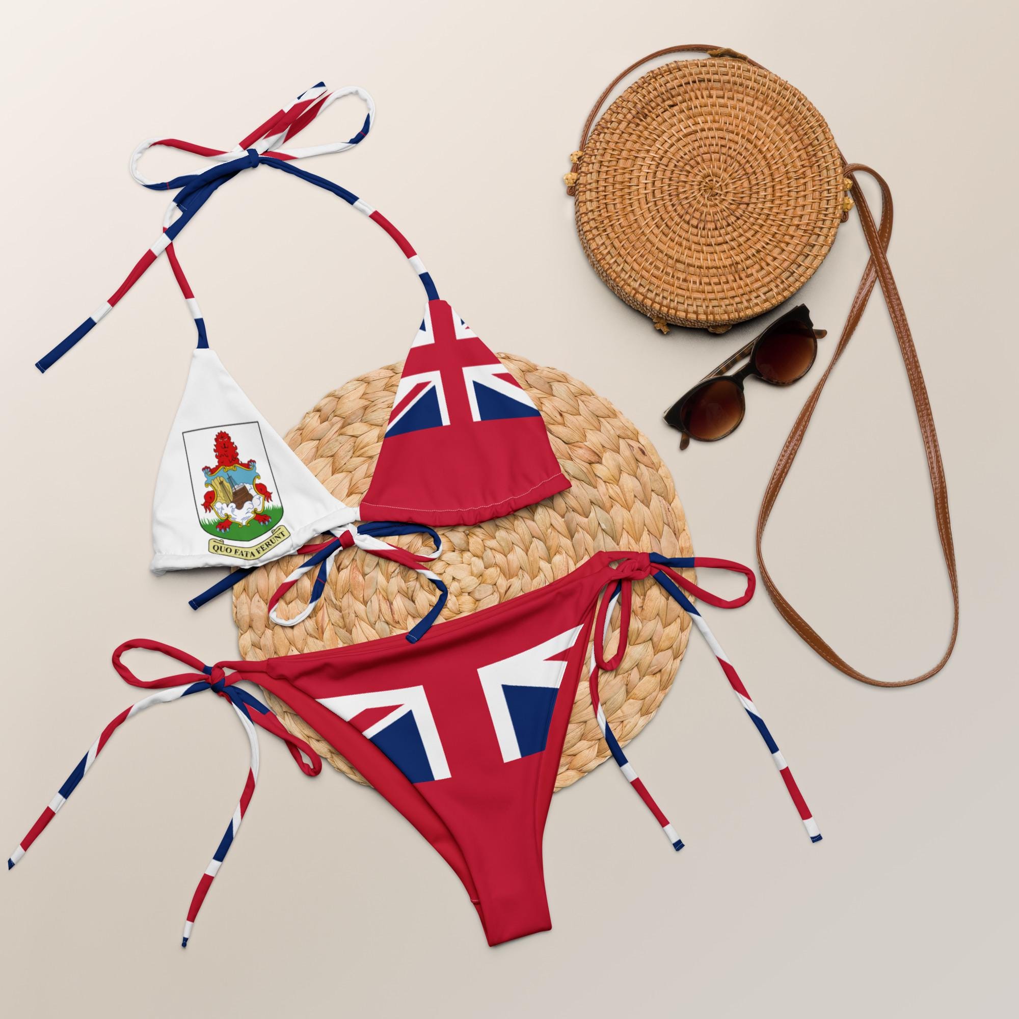 Bermuda String Bikini, Coat of Arms, Flag, Summer, Swimwear, Caribbean ...
