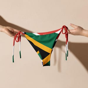 South Africa String Bikini Bottom, Coat of Arms, Flag, Summer, Swimwear ...
