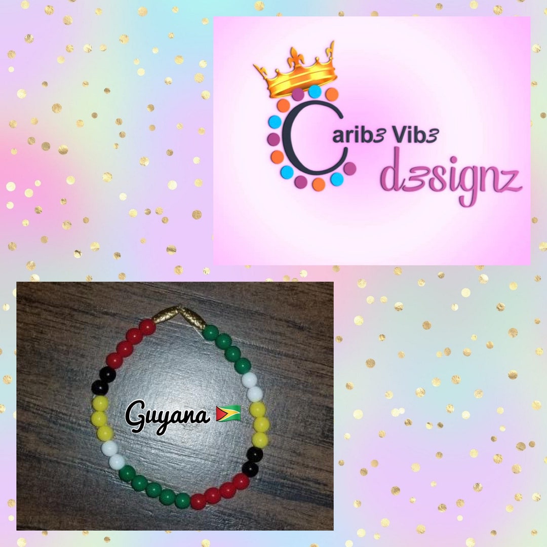 Guyana Flag Anklet/bracelet - Etsy