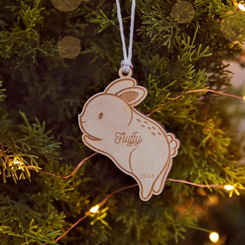 Bunny Ornament - Etsy