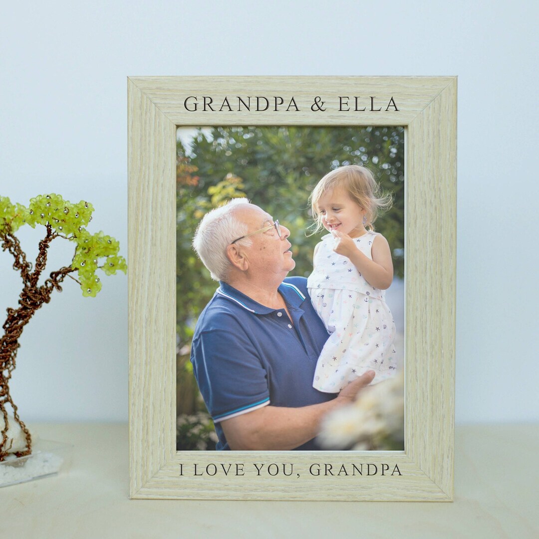 Custom Father's Day Picture Frame, Gift for Dad, Gift for Grandpa ...