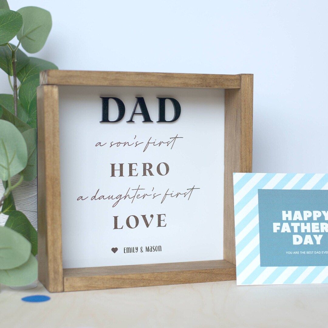 Dad Wood Sign Father's Day Gift for Dad Birthday Gift Custom Wood Sign ...