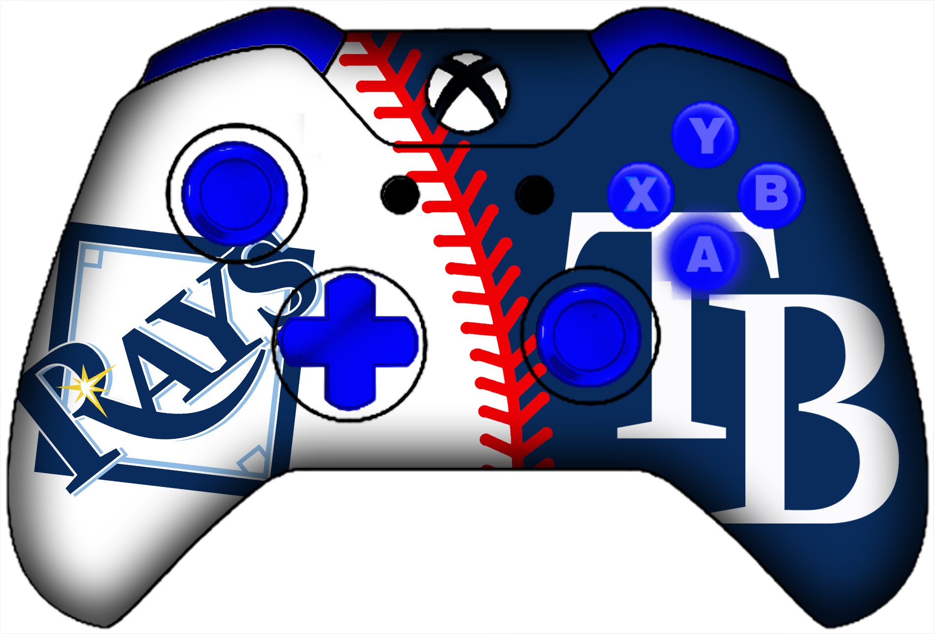 Baseball Design Xbox Handcrafted Controllers made to Order Etsy