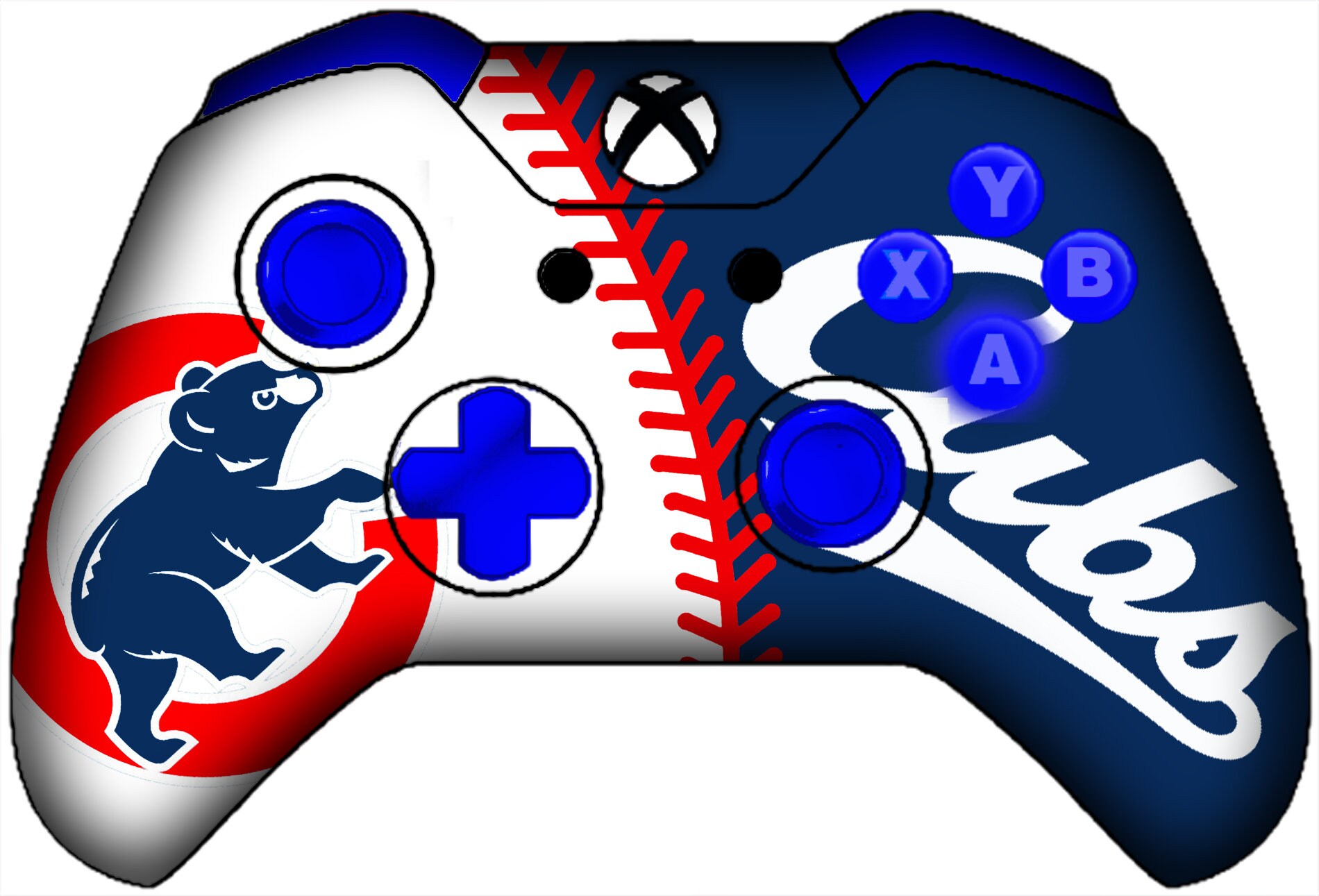 Baseball Design Xbox Handcrafted Controllers-made to Order - Etsy