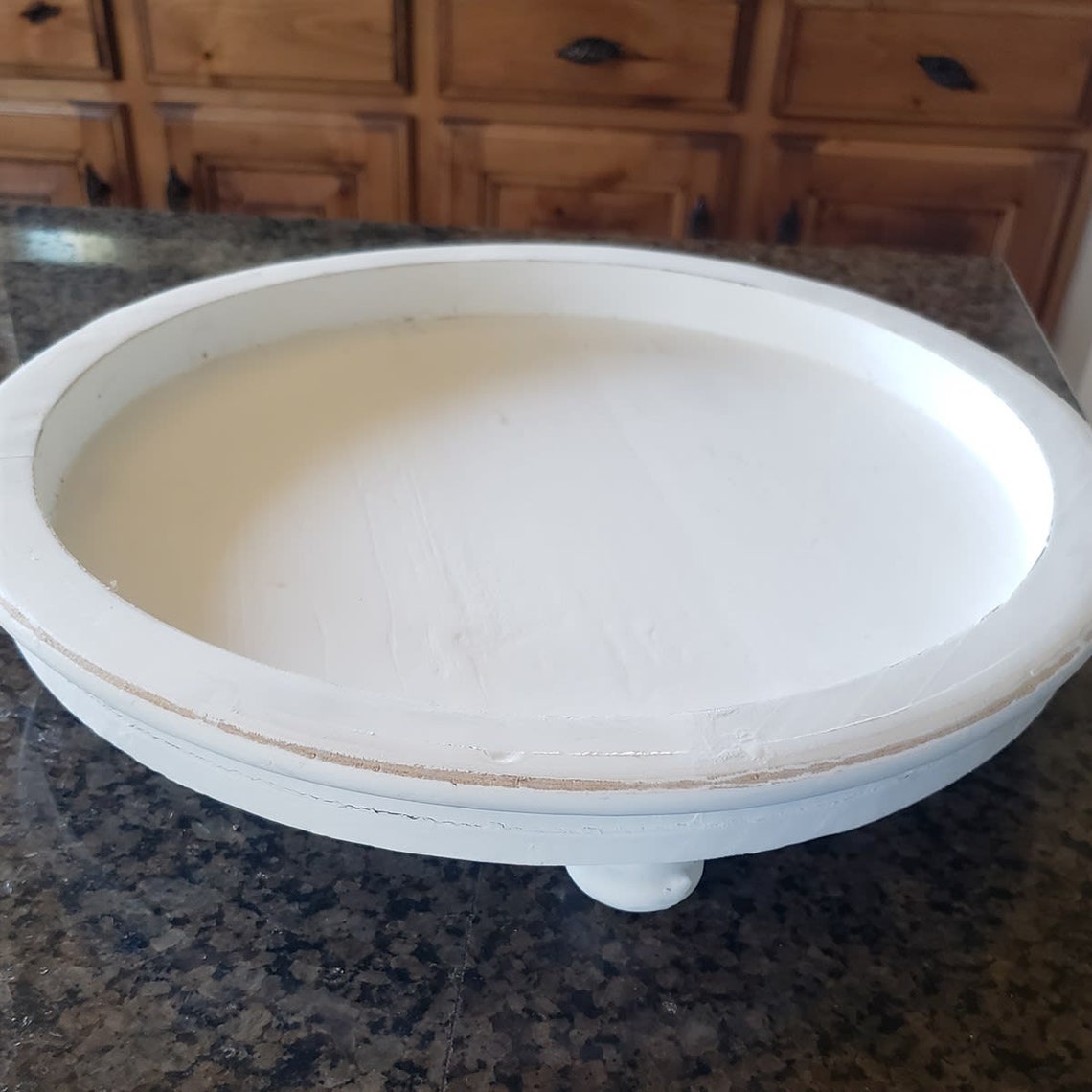 Round Farmhouse Tray Wood Centerpiece for Dine Table Coffee - Etsy