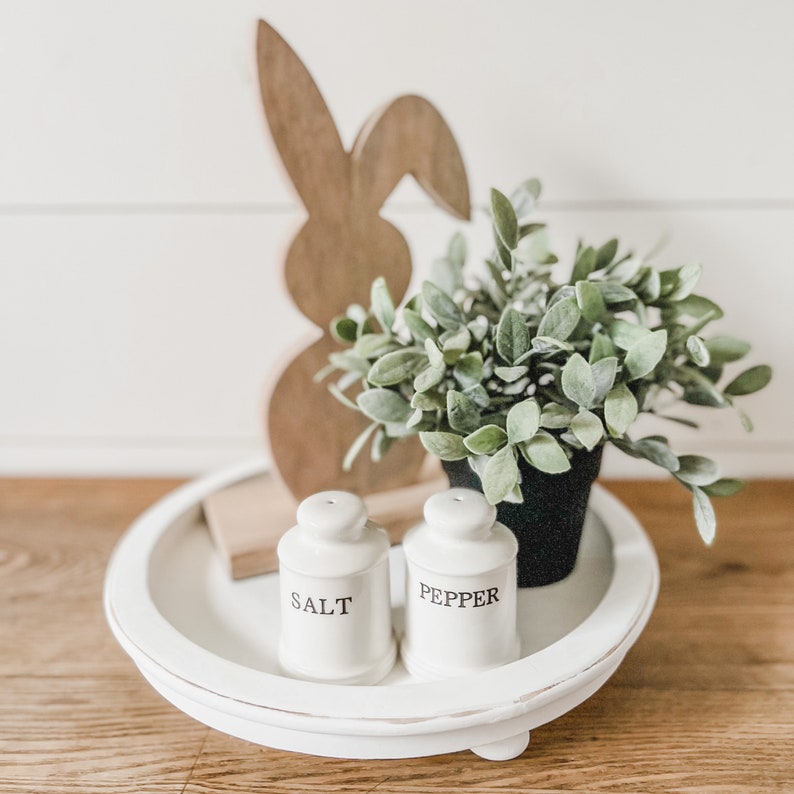 Round Farmhouse Tray Wood Centerpiece for Dine Table Coffee - Etsy