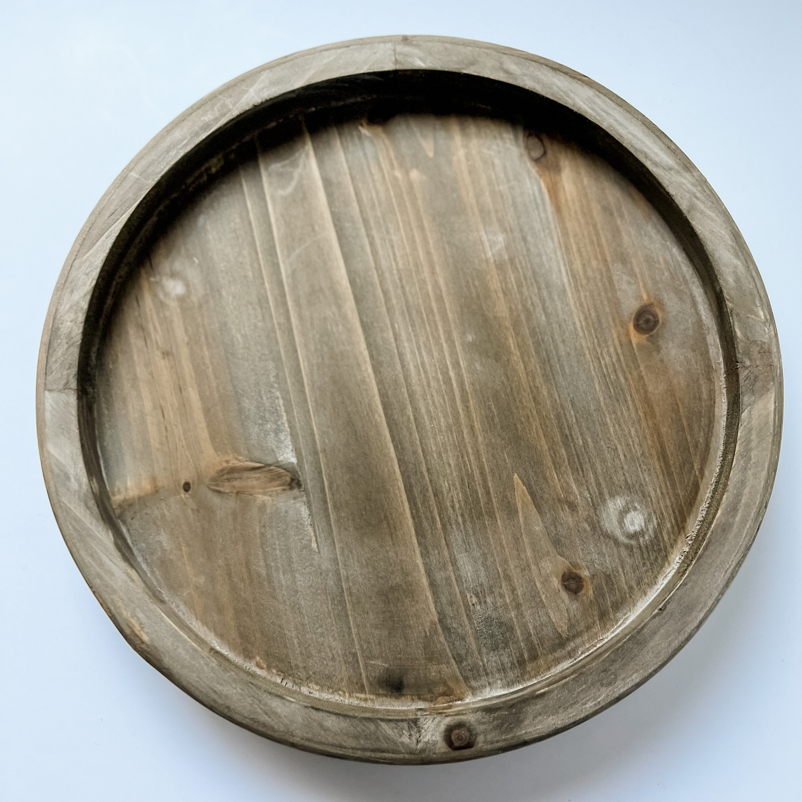 Round Farmhouse Tray Wood Centerpiece for Dine Table Coffee - Etsy