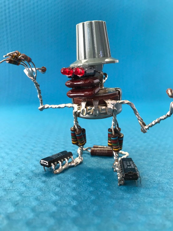 Spunky Up-Cycled Robot No.3 | Etsy