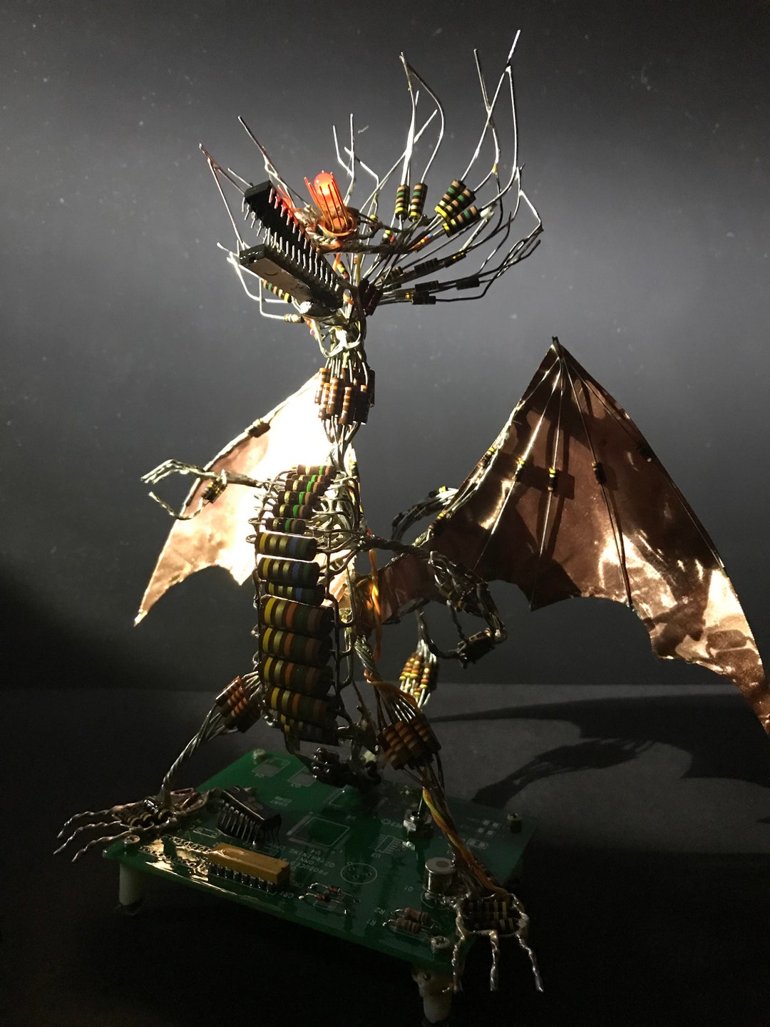 Gnarly Carley the Copper Dragon - Etsy