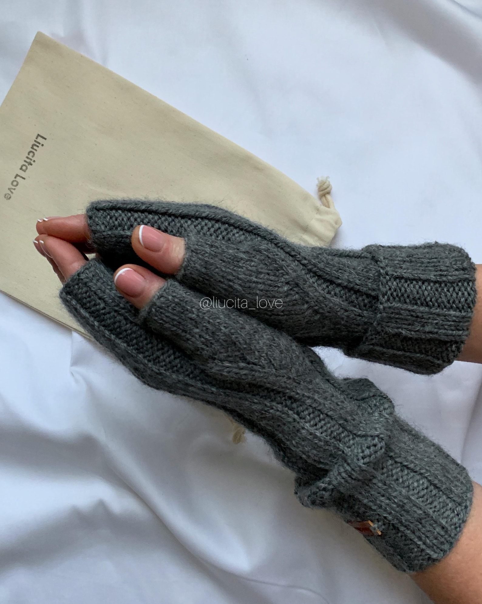 Knitting Pattern – Ribbed Mittens, 3x3 Rib Knit Fingerless Gloves, DIY ...