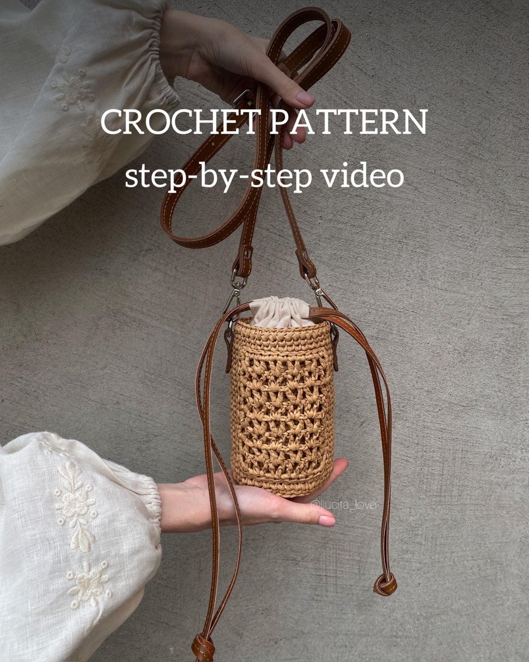 Raffia Mini Bag Crochet Pattern, Step-by-step Video Masterclass How to ...
