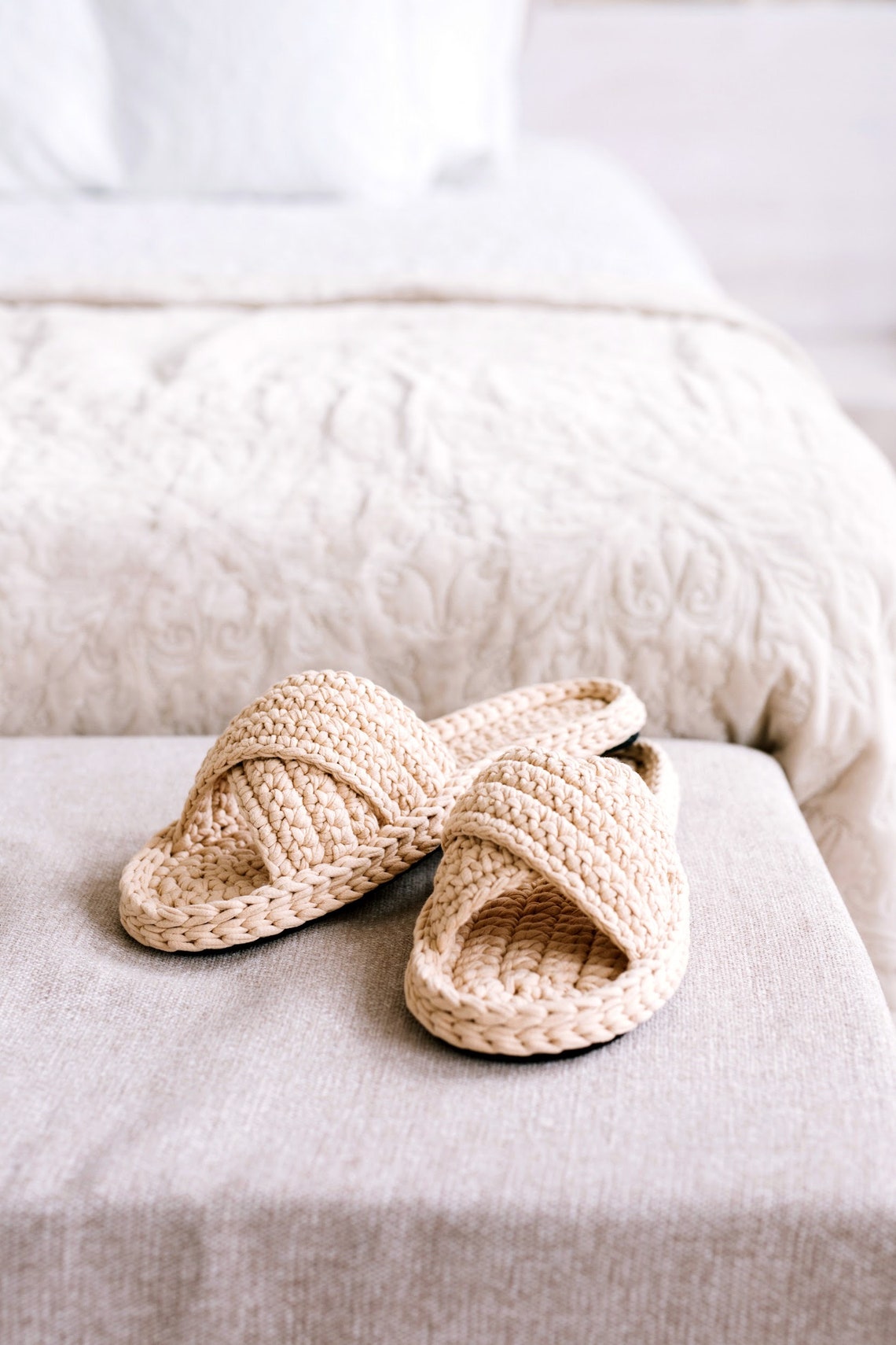 Criss Cross Slippers Crochet Tutorial, Step-by-step Video Masterclass ...