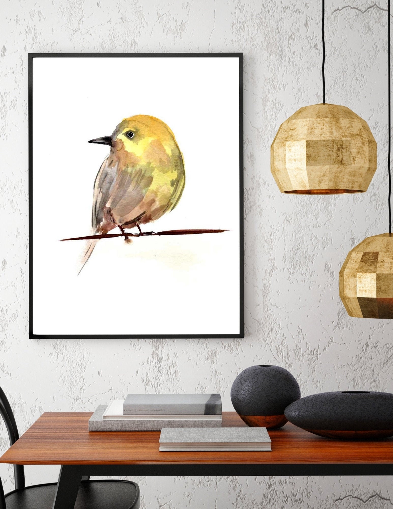 Little Bird Watercolor Painting Downloadable Print Digital Wall Art - Etsy