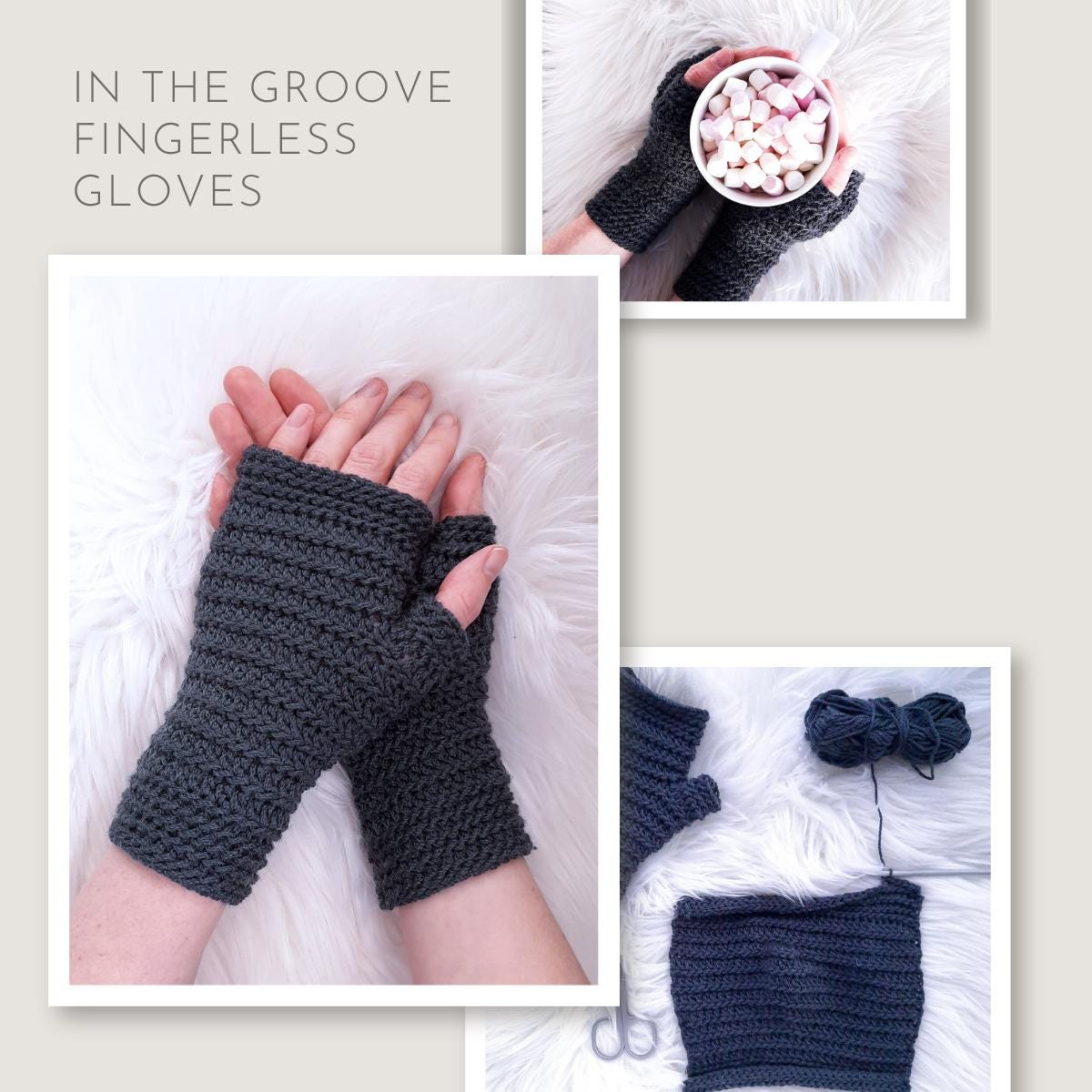 Crochet Mittens Bundle, Crochet Leg Warmer Pattern, Crochet Fingerless ...