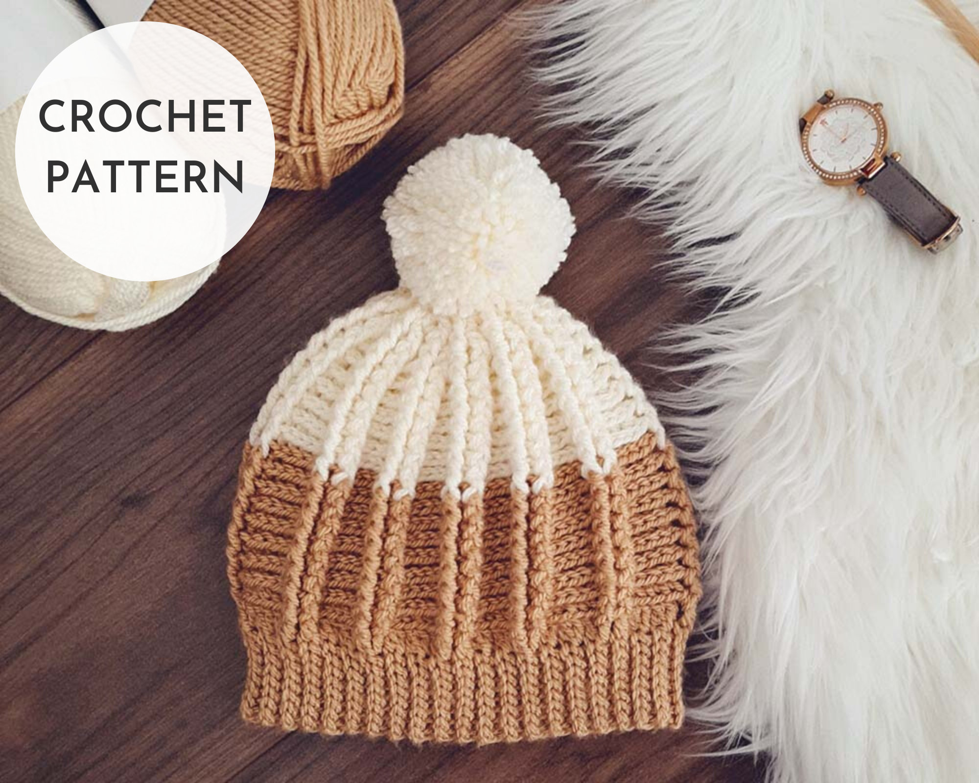 CROCHET HAT PATTERN, Crochet Beanie Pattern, Crochet Toque, for Women ...