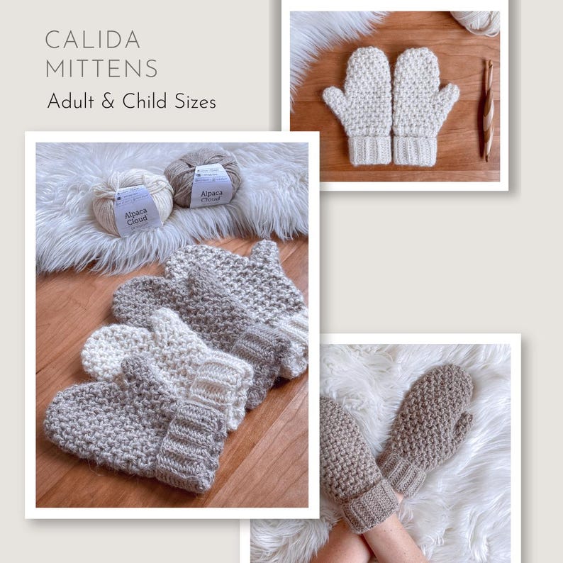 Crochet Mittens Bundle, Crochet Leg Warmer Pattern, Crochet Fingerless ...