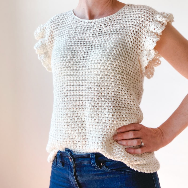 Ruffled Crochet Sleeves - Etsy UK