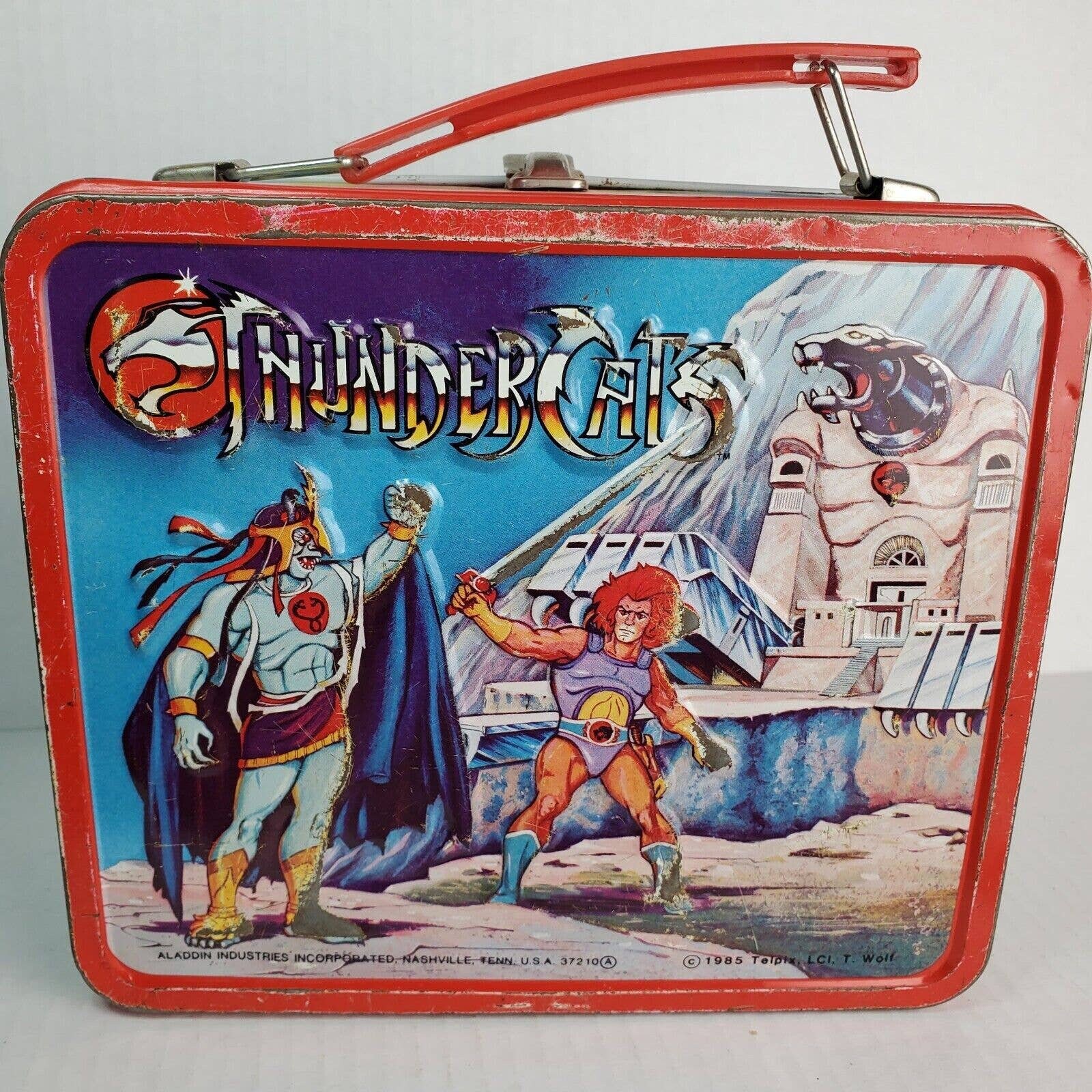 Thundercats Action Cartoon Superhero Vintage 80s Metal Lunchbox no ...