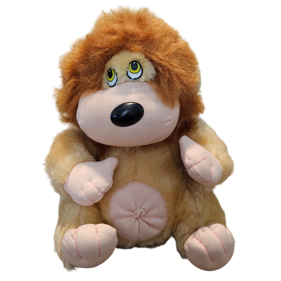 Vintage Cuddle Wit Lion Stuffed Animal Plush Soft Toy 10" Tan Brown ...