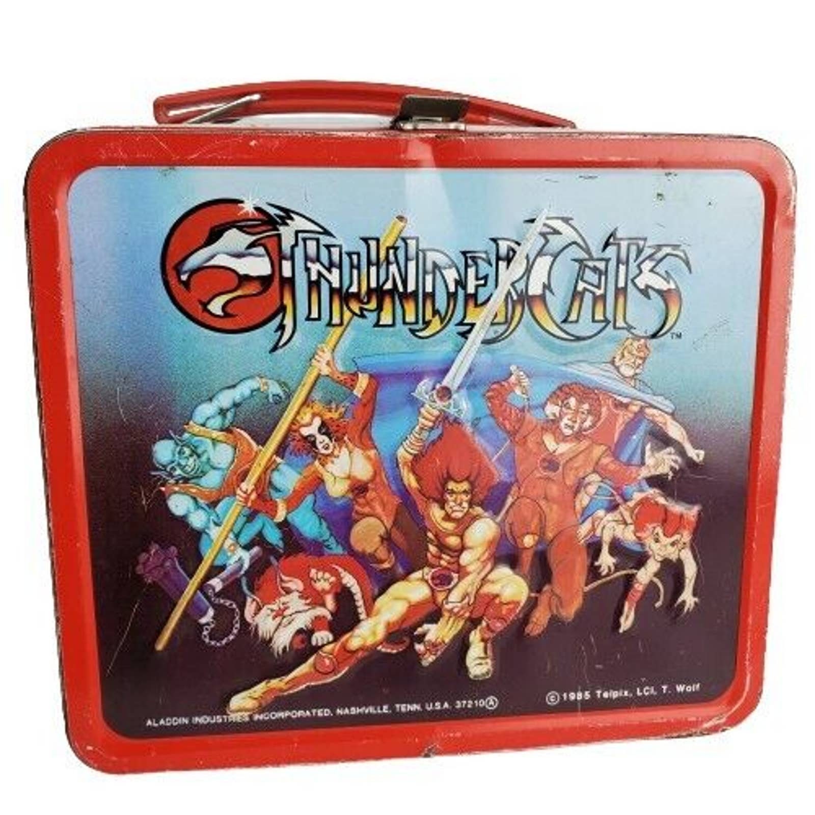 Thundercats Action Cartoon Superhero Vintage 80s Metal Lunchbox no ...
