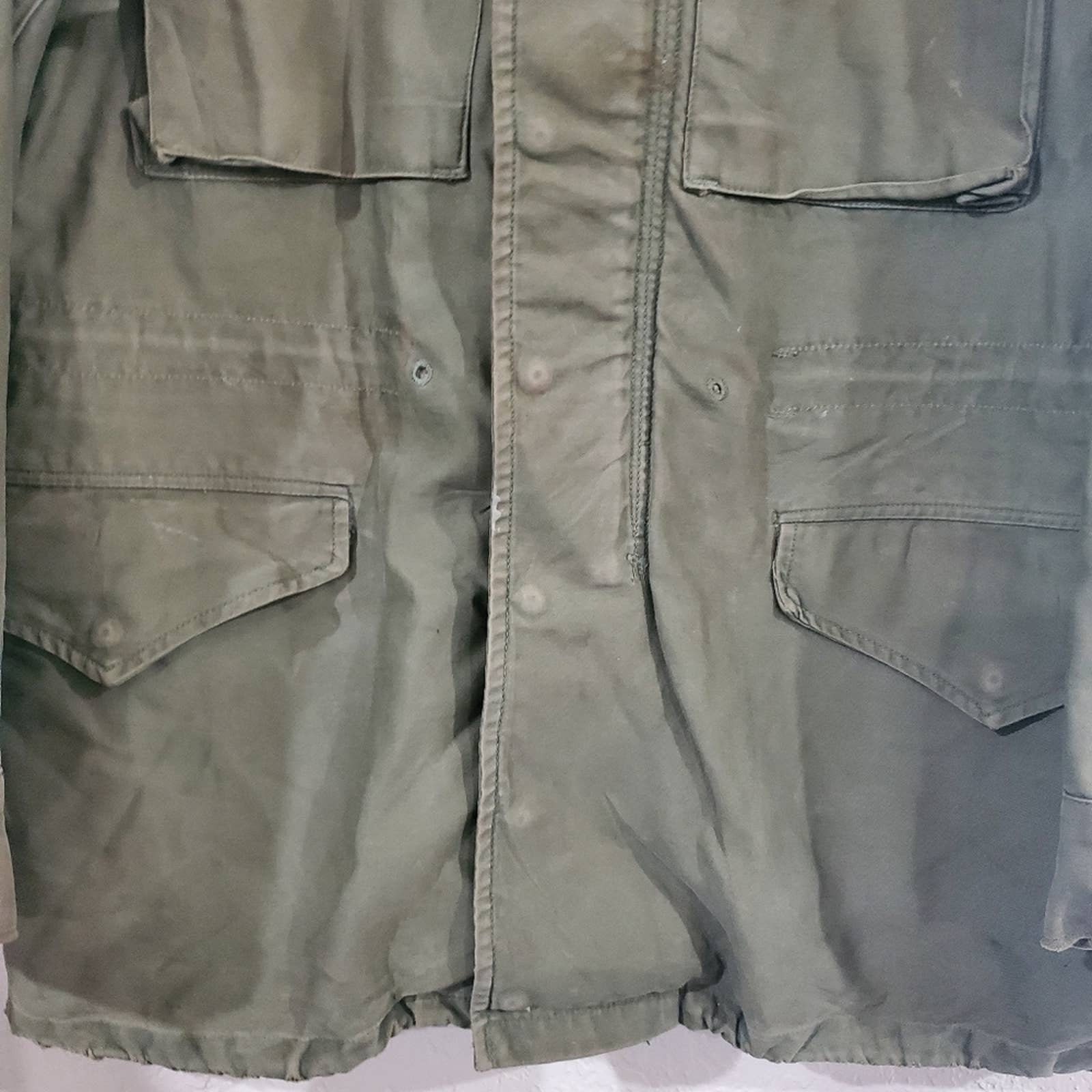 Vintage 60's U.S. Army Olive Green Field Coat Jacket Regular Size Small ...