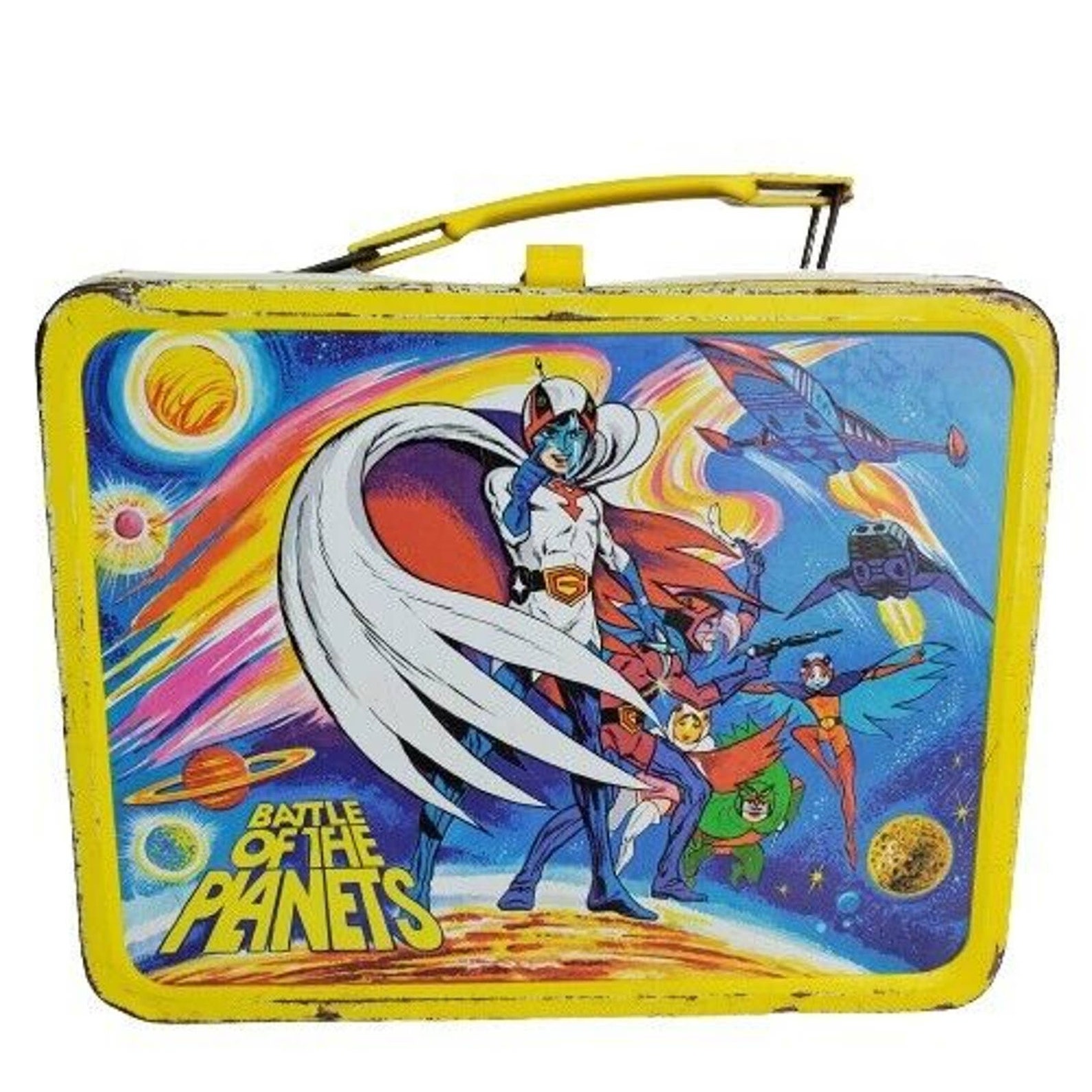Battle of the Planets Cartoon Superheroes Vintage 70s Metal Lunchbox no ...