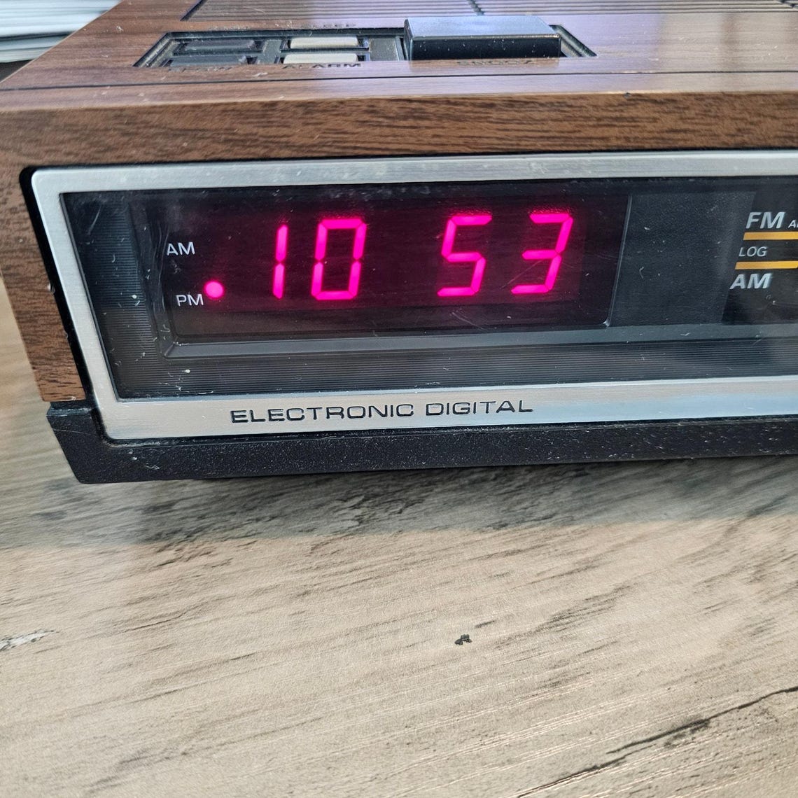 Vintage General Electric GE FM/AM Electronic Digital Alarm Clock Radio 7-4640B - Etsy
