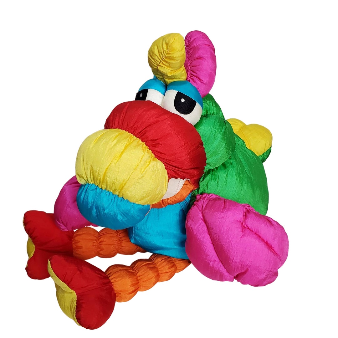 Commonwealth Hot Puffs Vintage Parrot Stuffed Animal 20" Nylon 1991 ...