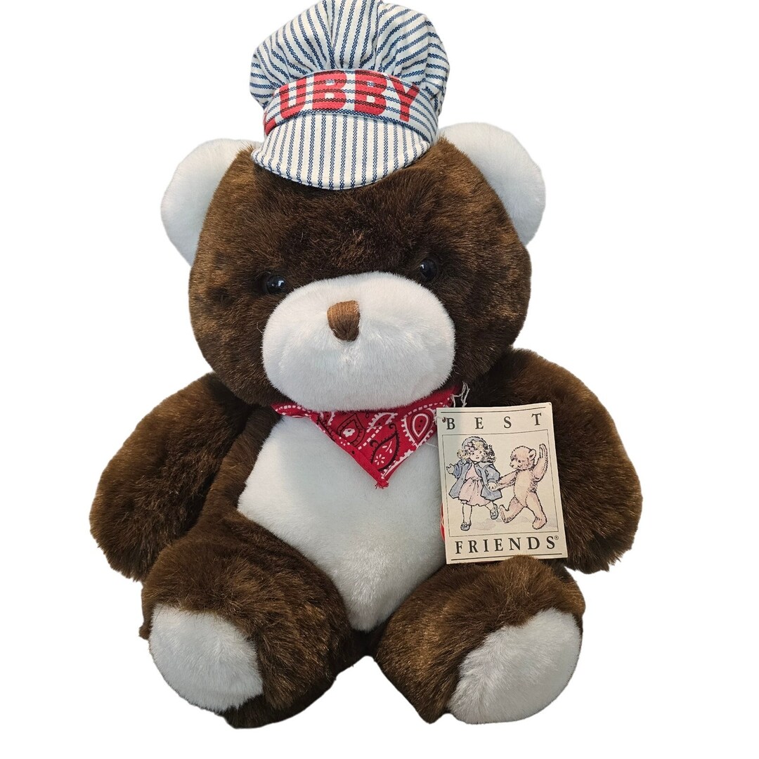 Vintage Cubby Teddy Bear Train Conductor 80s Plush Soft Toy 14 Best ...