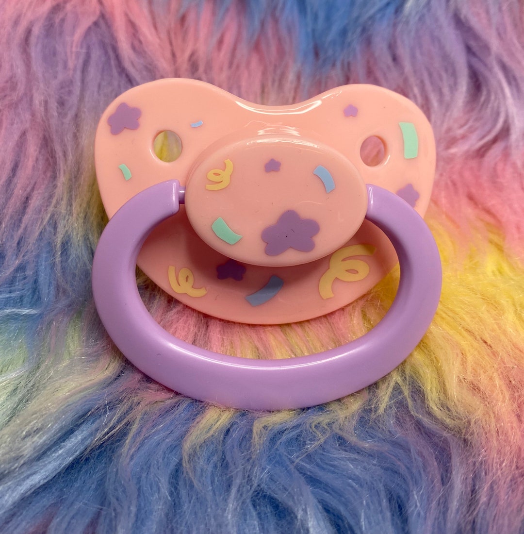 Confetti Pop Adult Pacifier - Etsy