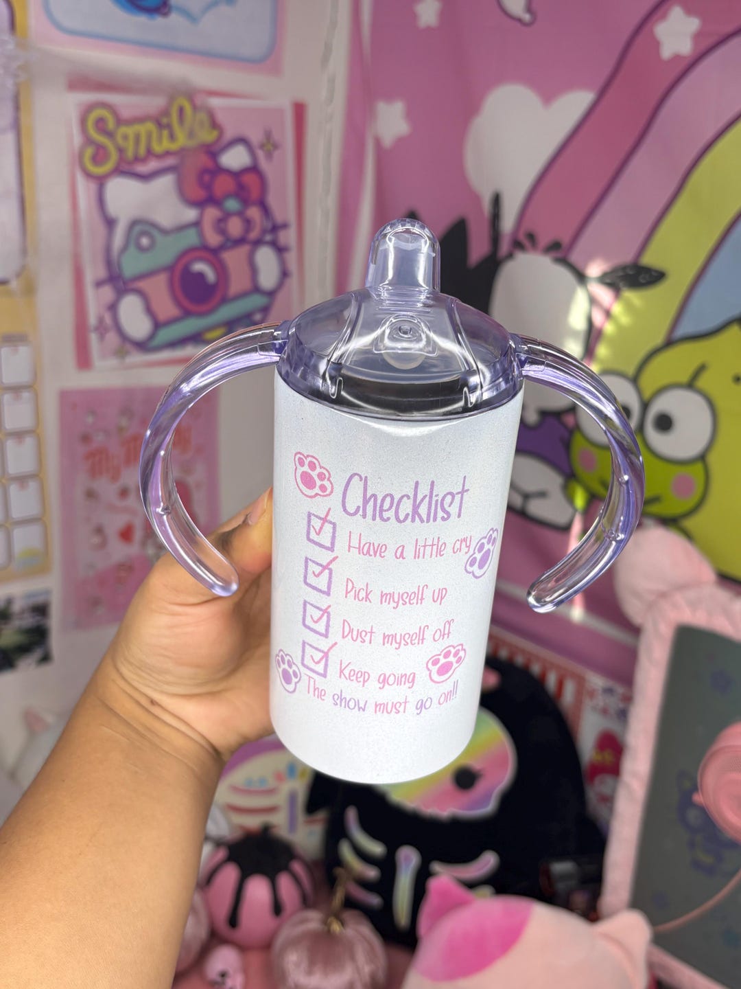 Checklist 12oz Adult Sippy Cup - Etsy