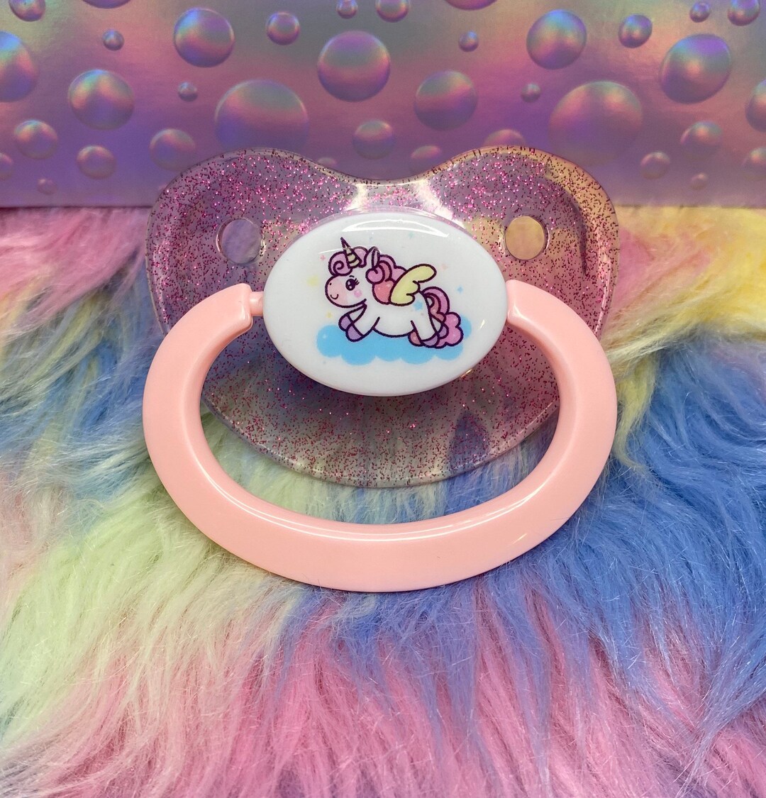 Kawaii Pink Unicorn Adult Pacifier - Etsy