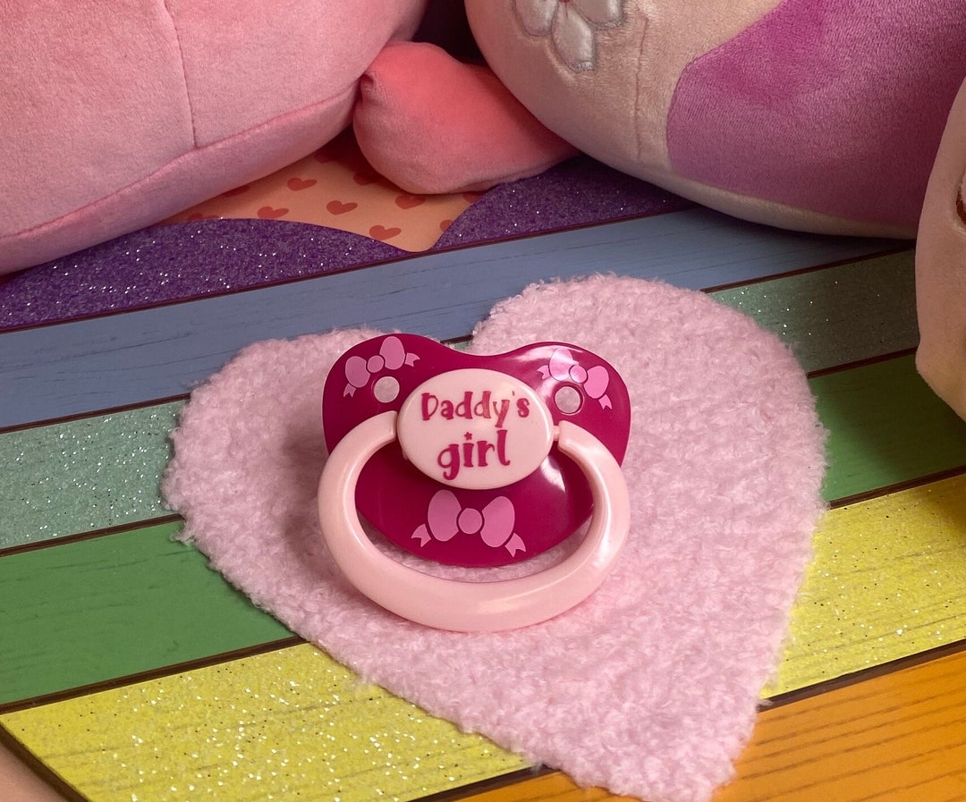 Daddys Girl Adult Pacifier Nuk Size 6 Pink Cgl Abdl Ddlg - Etsy