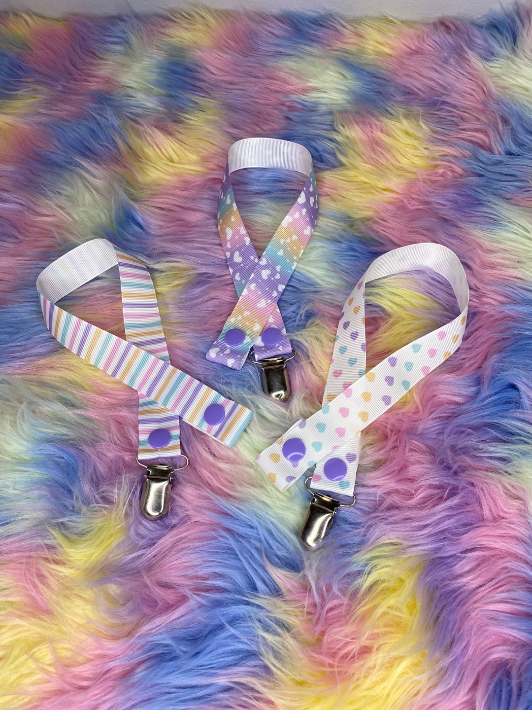 Adult Pacifier Clips 3 Pack Littlespace Little Gear Cgl Pastel ...