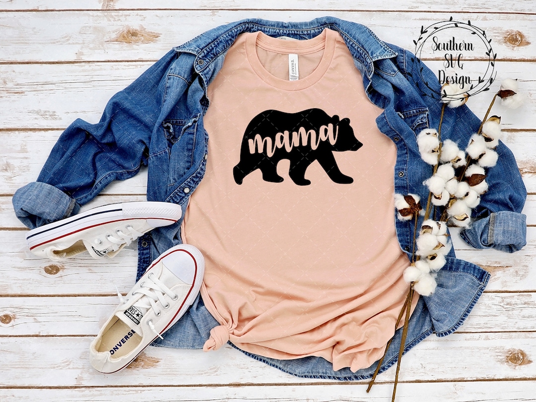 Mama Bear Svg~mama Bear Svg, Dxf, Png Instant Download~mama Bear Cut ...