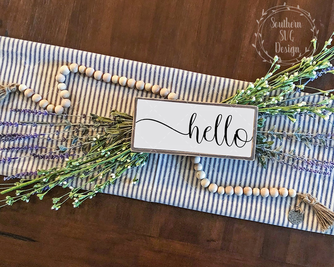 Hello SVG File~hello Svg~digital Cut File~svg, Png, Dxf - Etsy