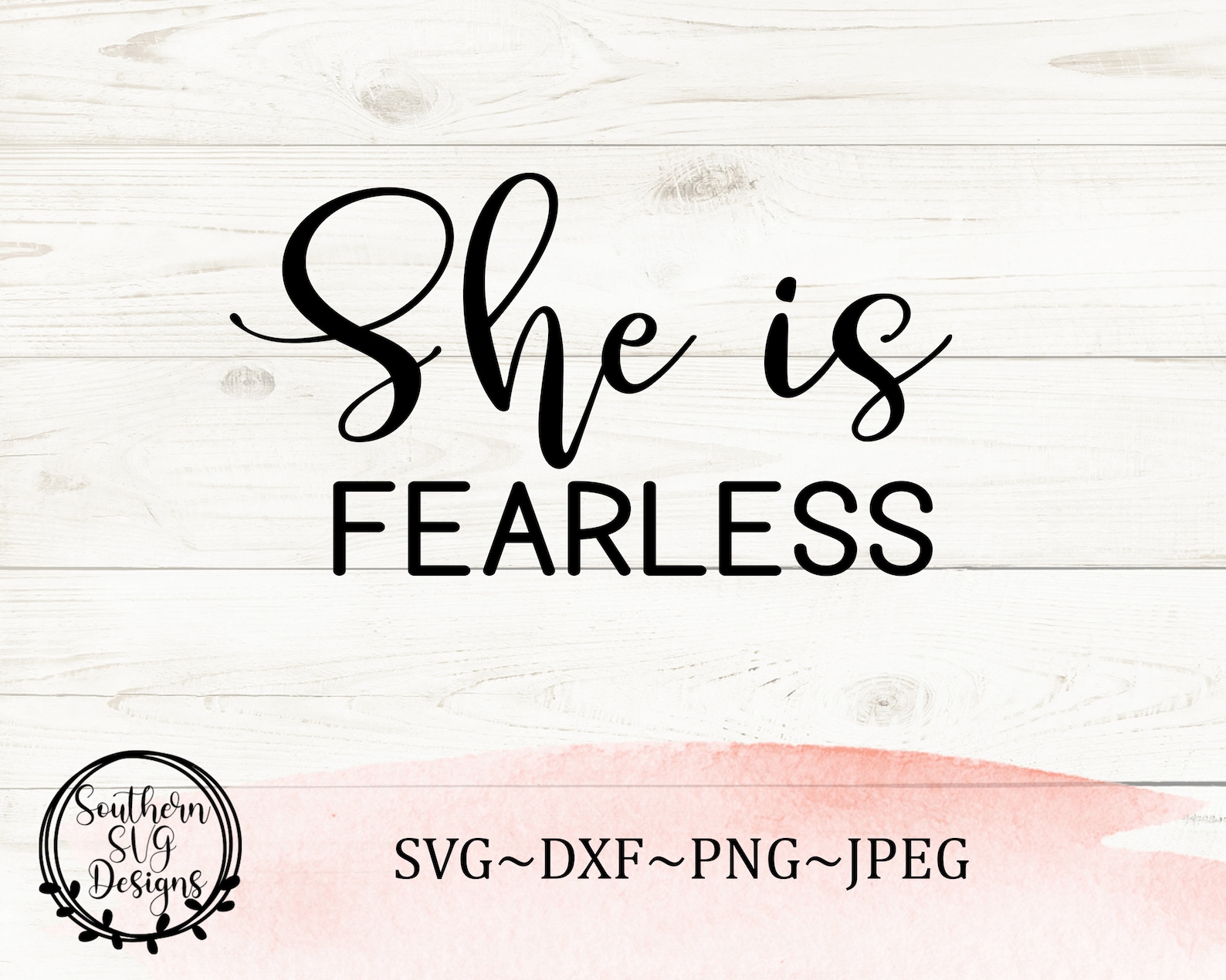 She is Fearless Svgchristian Svgdigital Cut Filesvg Png | Etsy
