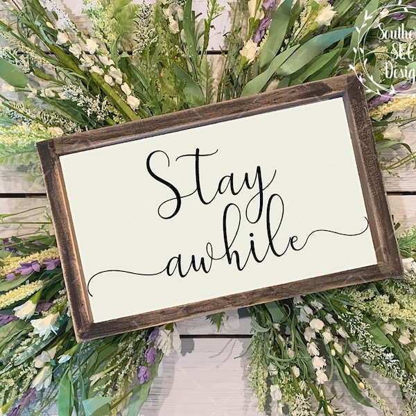 Stay Awhile - Etsy