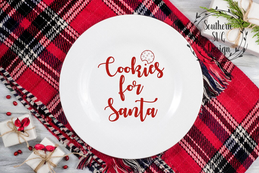 Cookies for Santa Svg~christmas Svg~instant Download Dxf and Png~svg ...