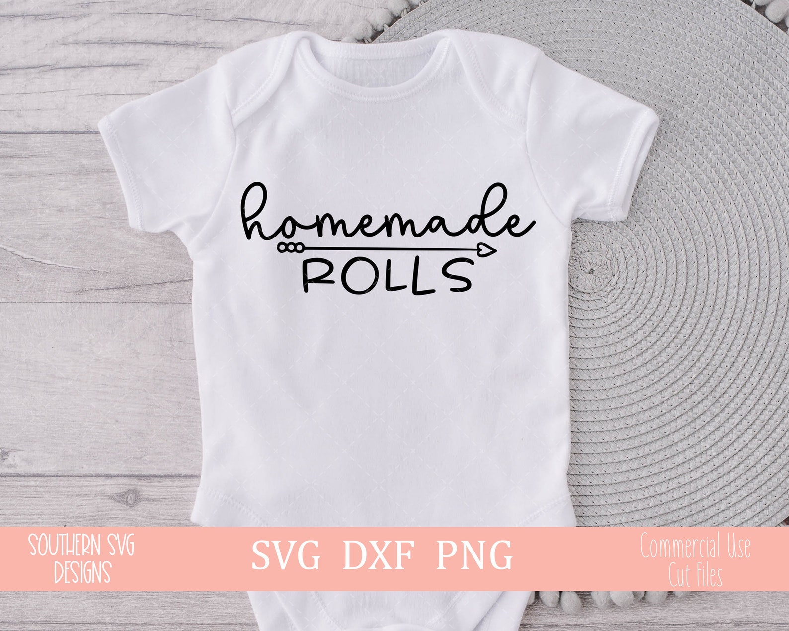 Homemade Rolls SVG Onesie SVG for Cricut and Silhouette - Etsy