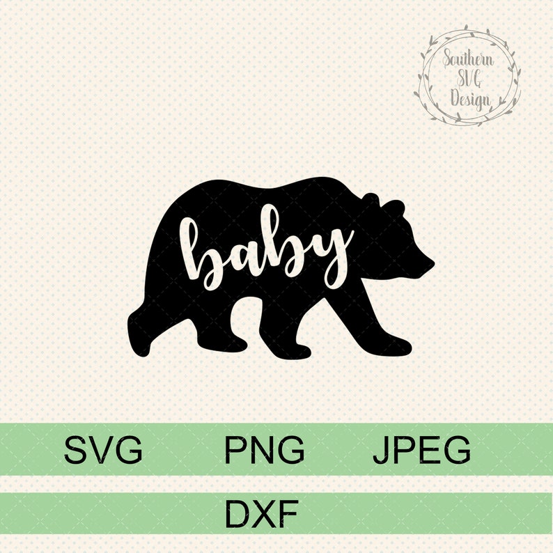 Oso de bebé svg-Bebé oso svg dxf descarga instantánea png - Etsy España
