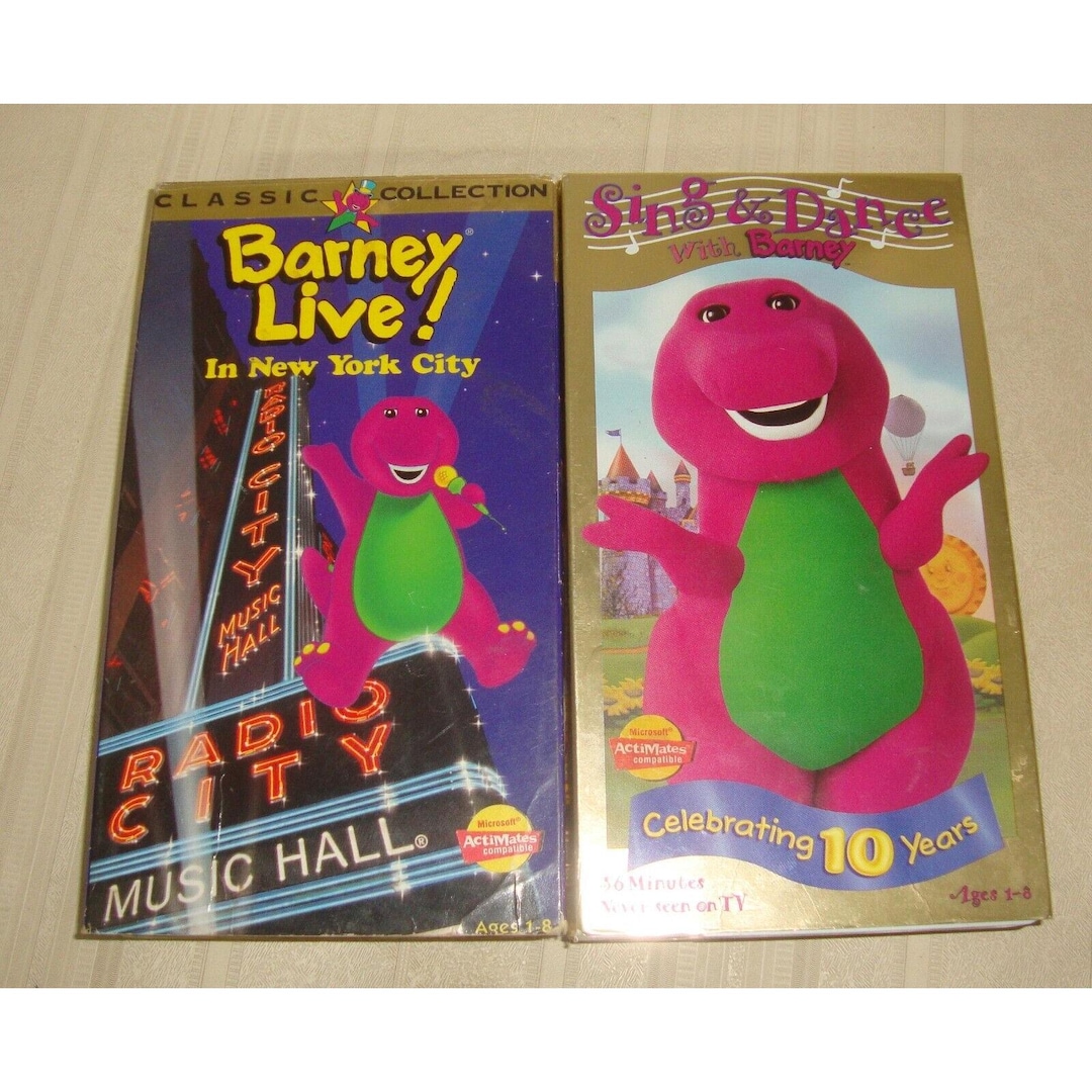 Barney Live in New York City Sing Along Songs/sing & Dance W Barney Lot ...