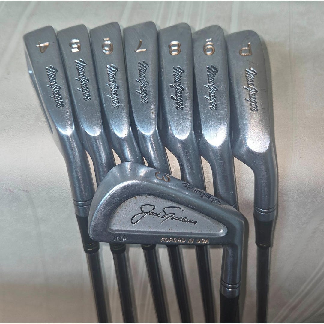 Macgregor Jack Nicklaus JNP Forged Irons Set 3-PW Stiff Velocitized ...