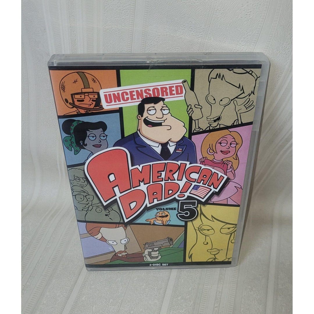 American Dad Uncensored Volume 5 Dvd 3 Disc Set 14 Episodes Etsy